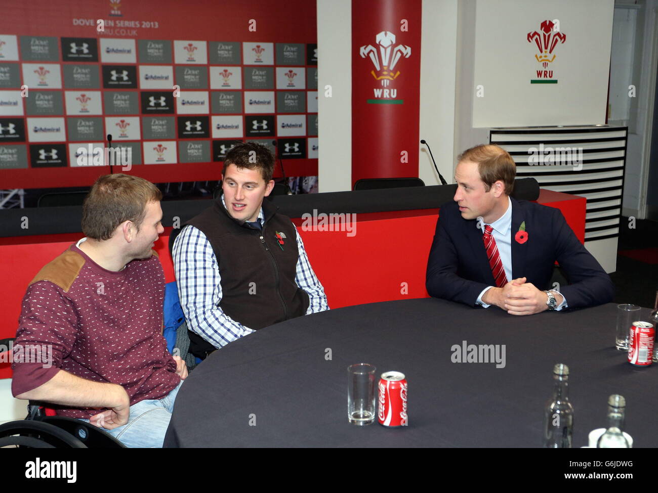 William visits Welsh Rugby Union Stock Photo - Alamy