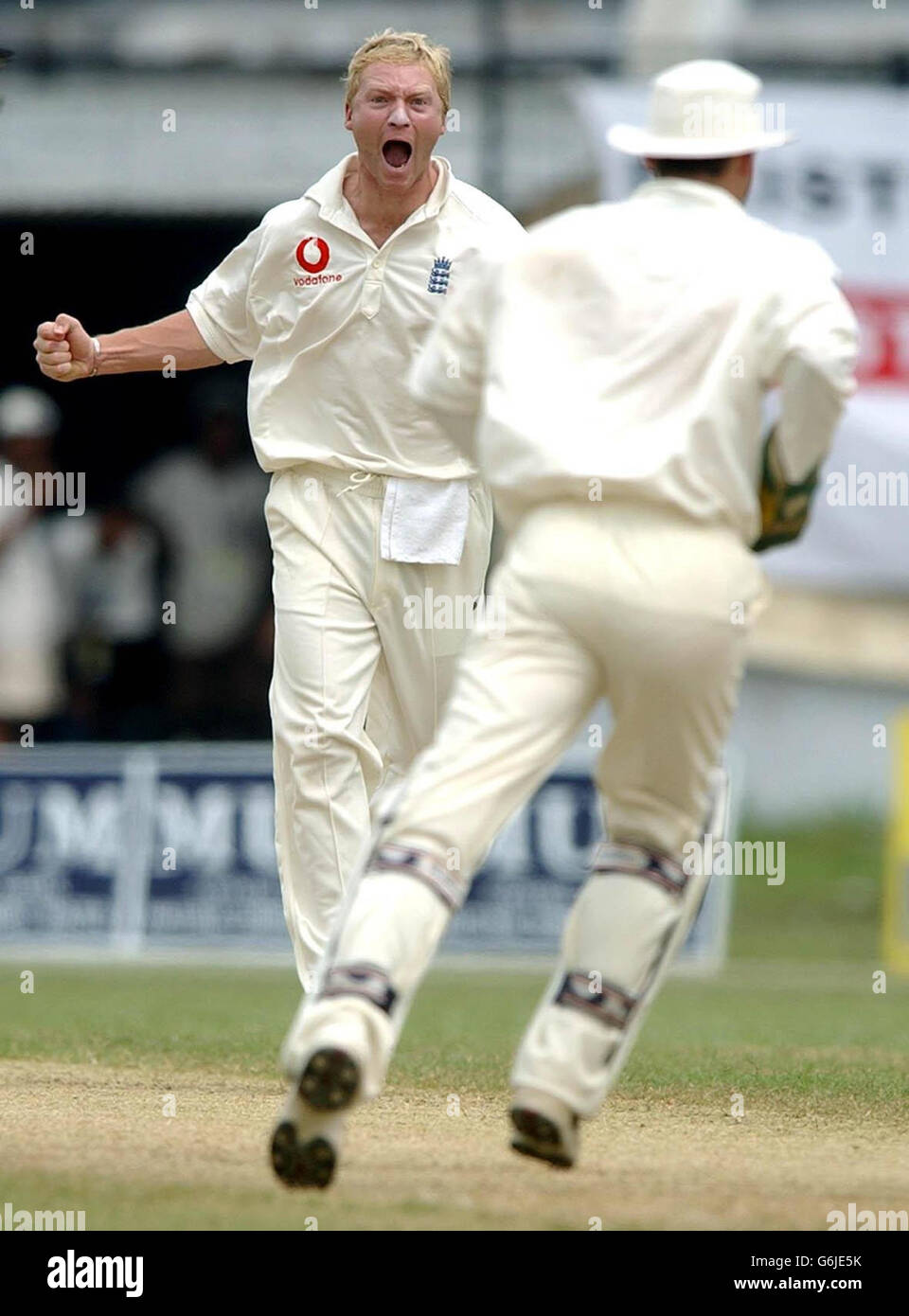 England spin bowler Gareth Batty celebrates after taking his first ...