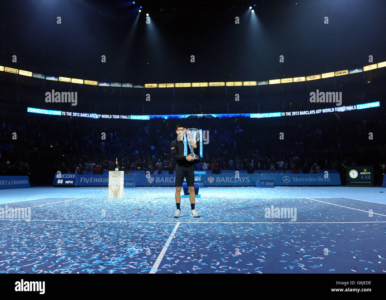 Tennis - Barclays ATP World Tour Finals - Day Eight - O2 Arena Stock ...