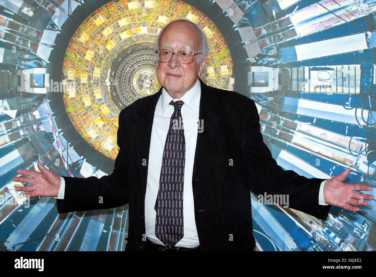 Nobel laureate Professor Peter Higgs at the Science Museum, London ...