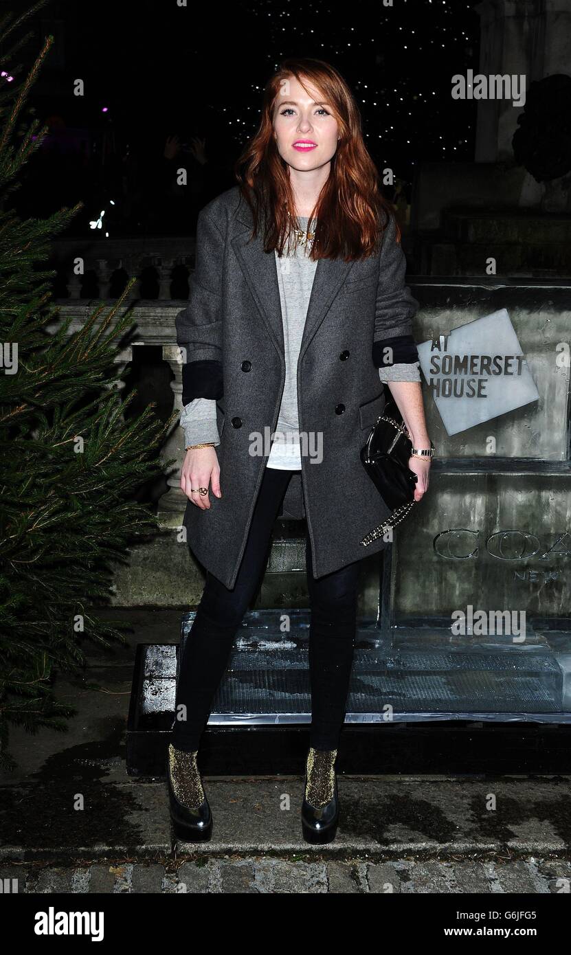 Angela Scanlon attending the Skate at Somerset House launch at Somerset ...