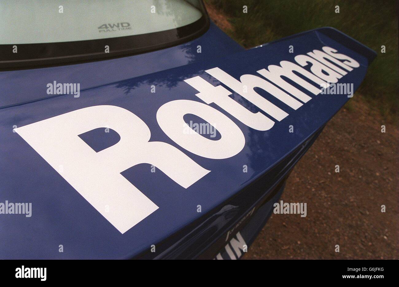 Motor Sport. Rothmans Mitsubishi Rally Team Stock Photo - Alamy