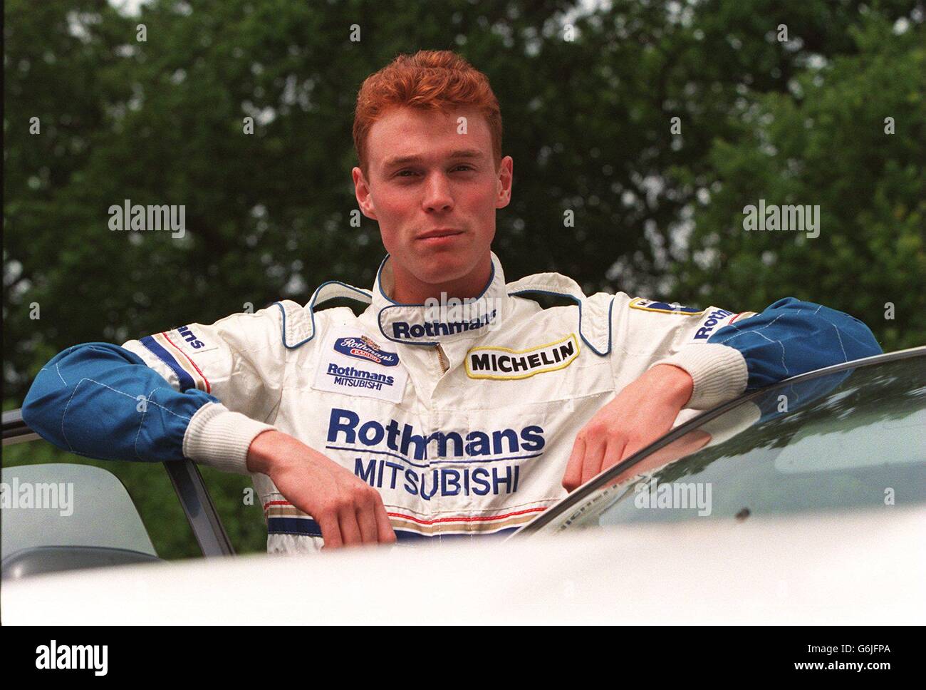 Richard Burns, Rothmans Mitsubishi Rally Team Stock Photo - Alamy
