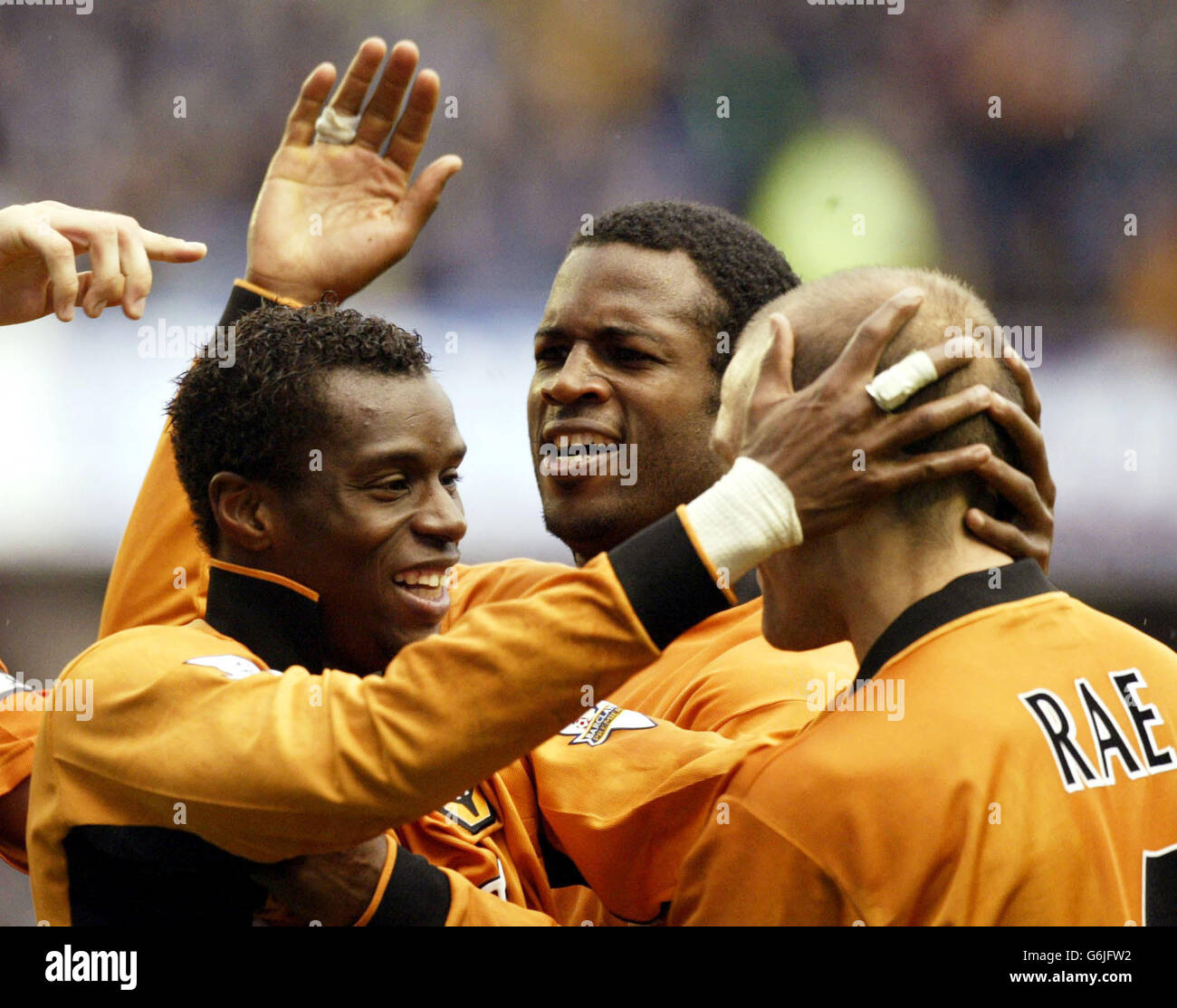 Wolverhampton Wanderers' Henri Camera (left) celebrates his winning ...