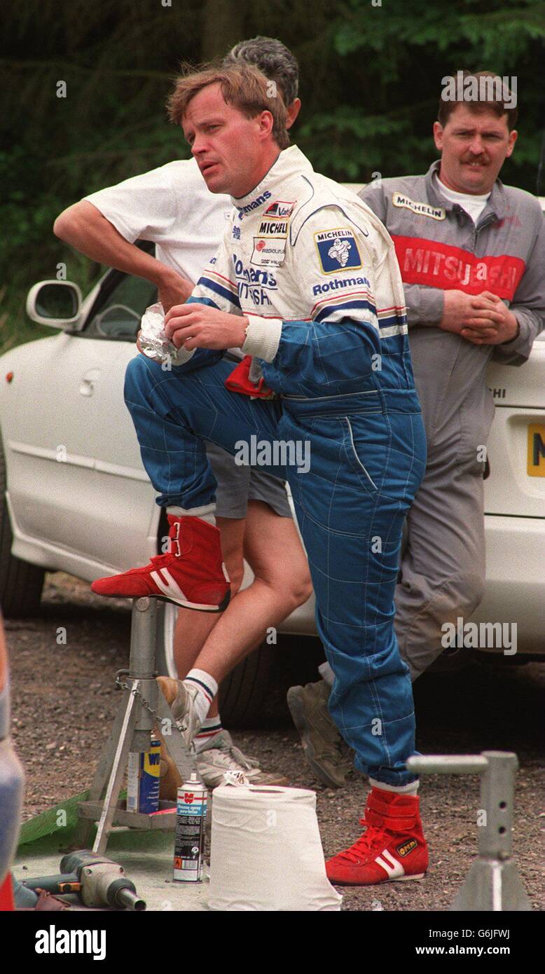 Motor Sport. Tommi Makinen, Rothmans Mitsubishi Rally Team Stock Photo ...