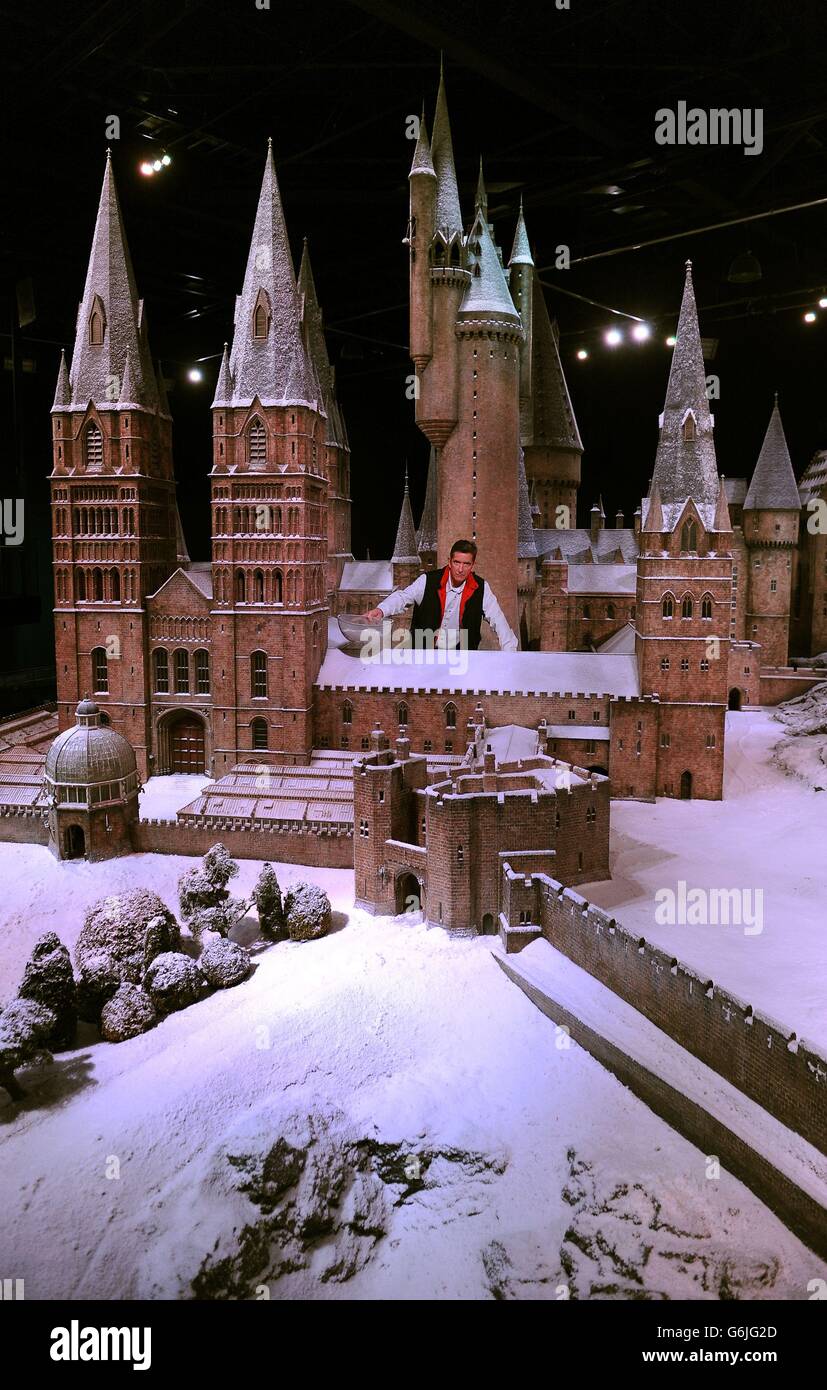 Hogwarts covered in snow Stock Photo - Alamy