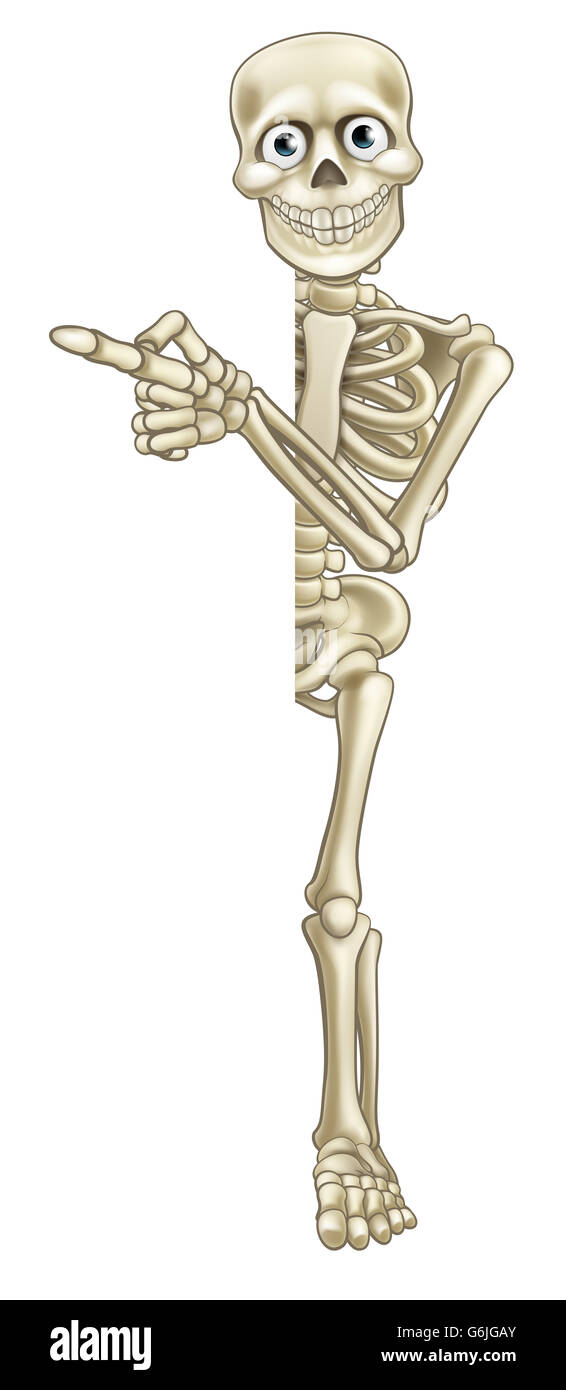 Skeleton Hand Pointing Forward