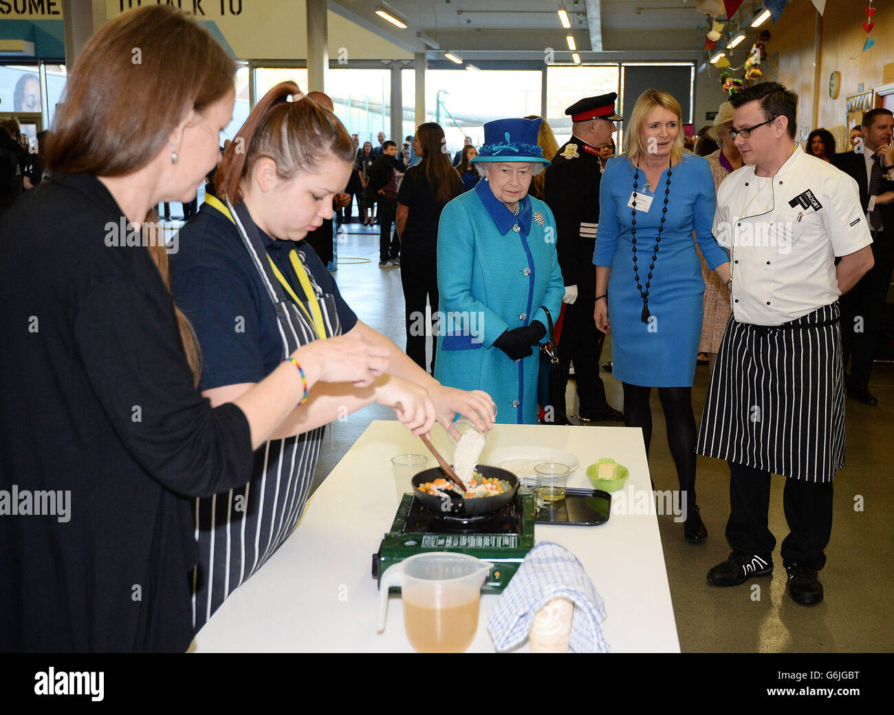 Cooking demonstration during hi-res stock photography and images - Alamy