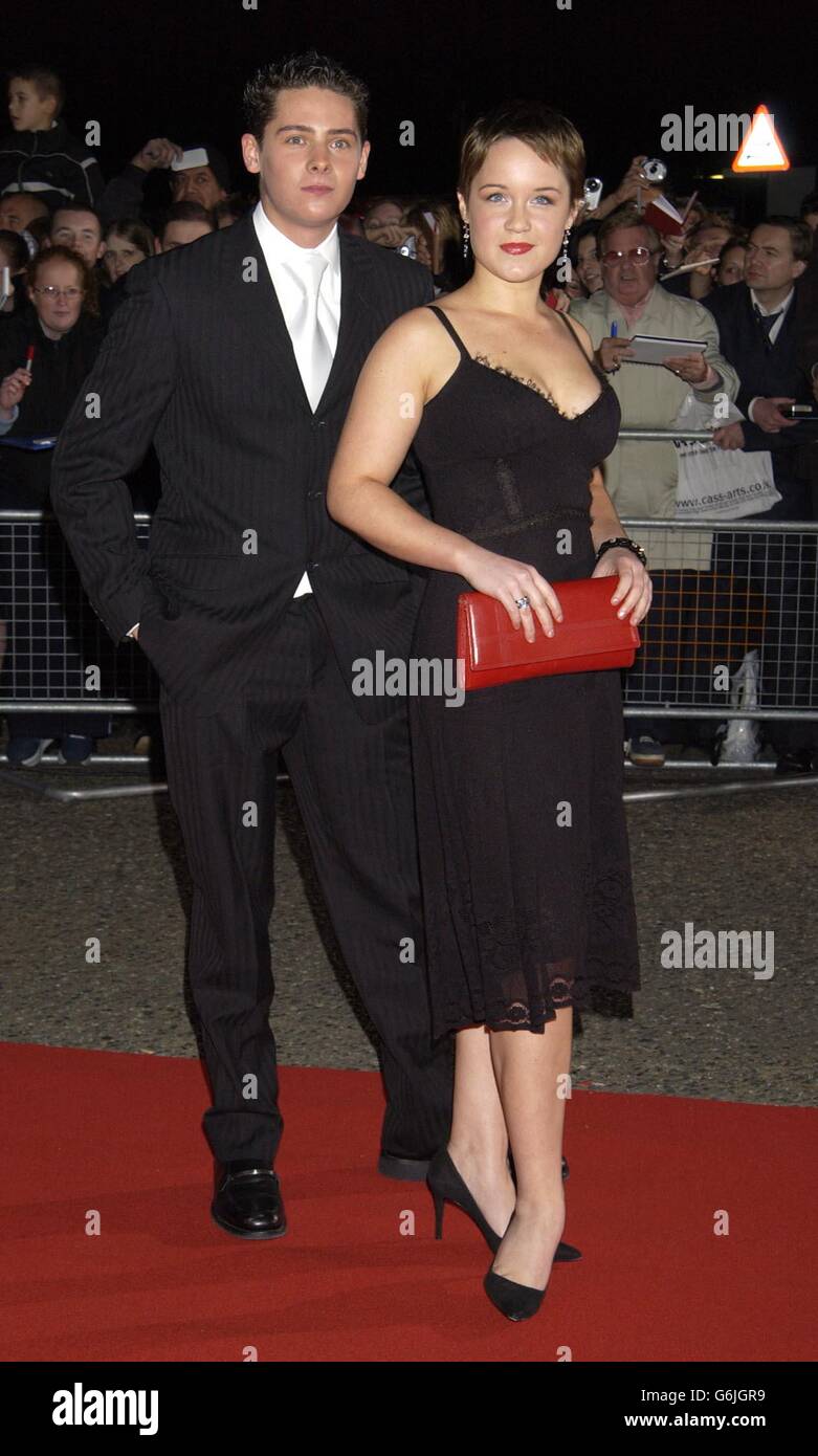 Eastenders actors Christopher Parker and Scarlett Johnson arrive for ...