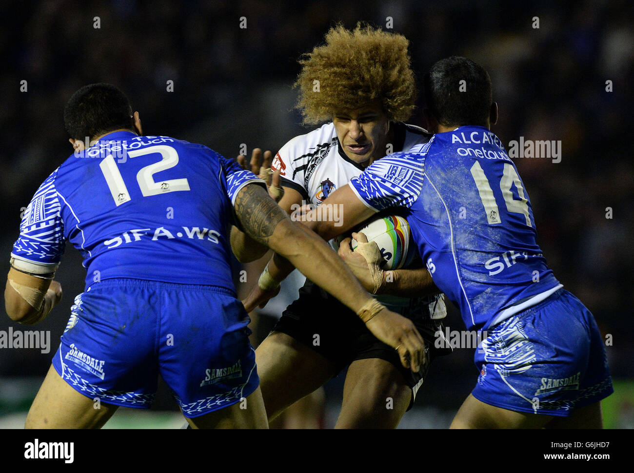 Rugby League - World Cup 2013 - Quarter Final - Samoa v Fiji ...