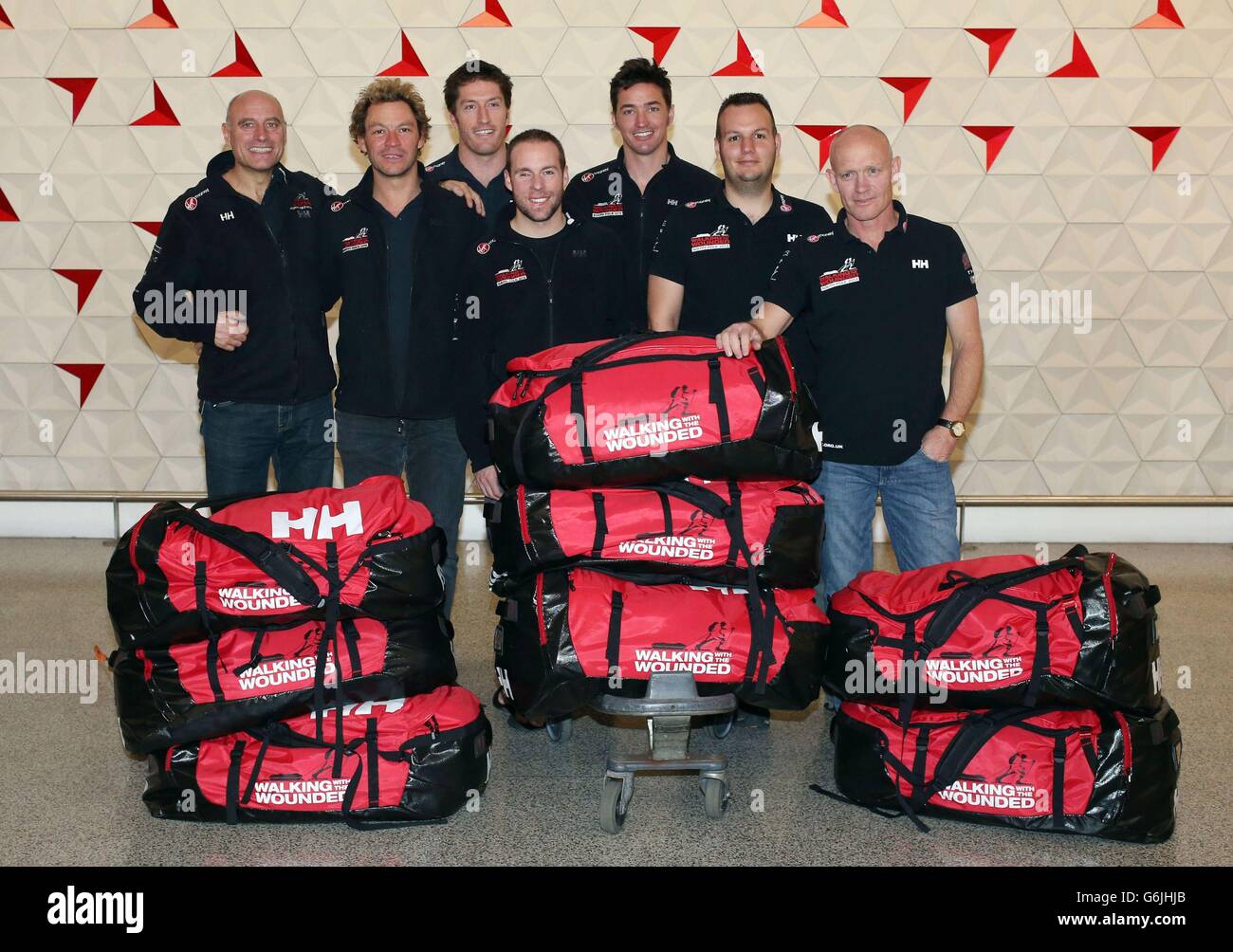Walking with the Wounded Team Soldier On members arrive to check in at ...