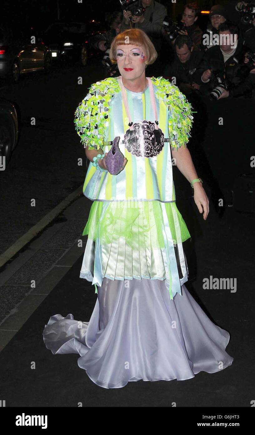 Grayson Perry arrives at the 59th London Evening Standard Theatre ...