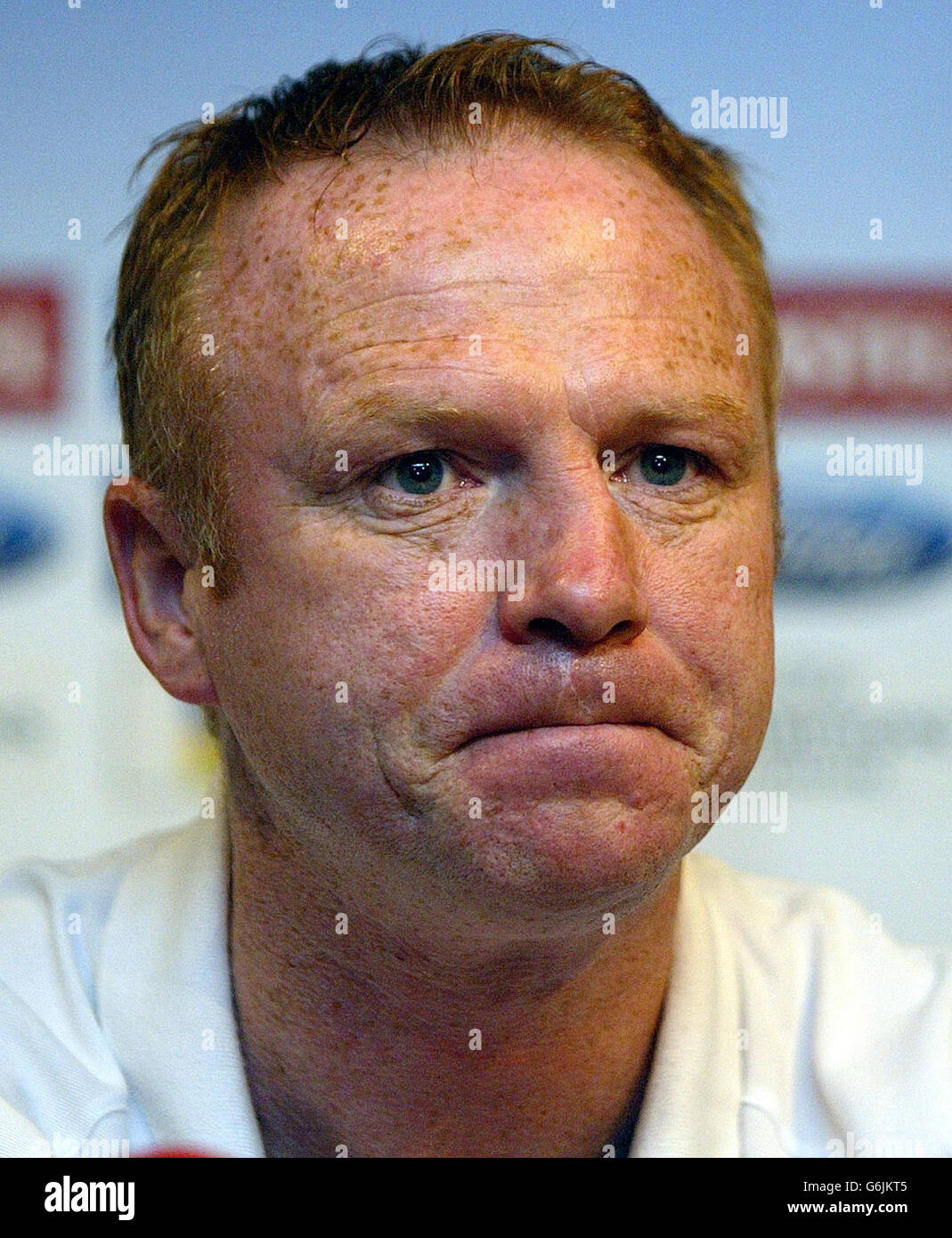 Glasgow rangers manager alex mcleish press conference hi-res stock ...