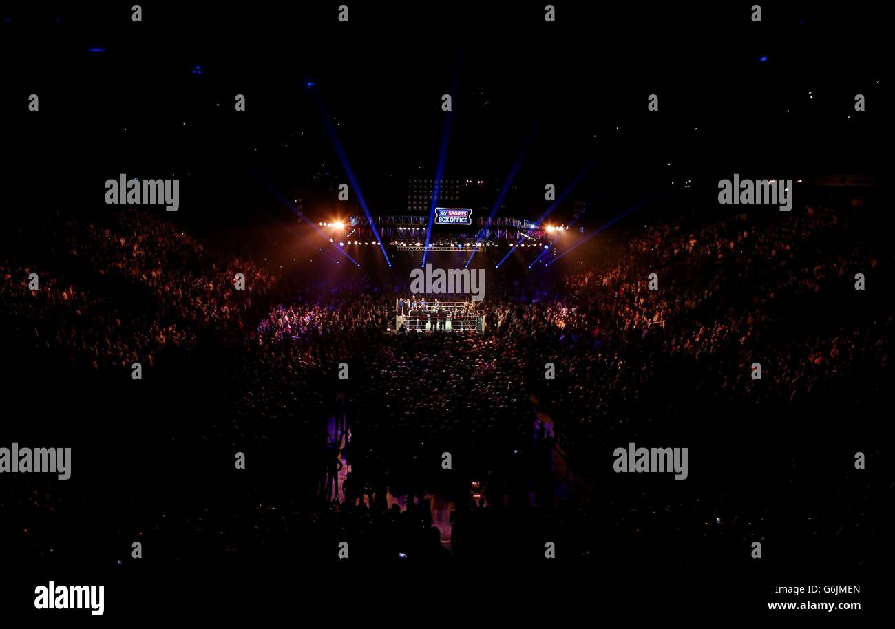 A view of the arena before Carl Froch takes on George Groves in the WBA ...