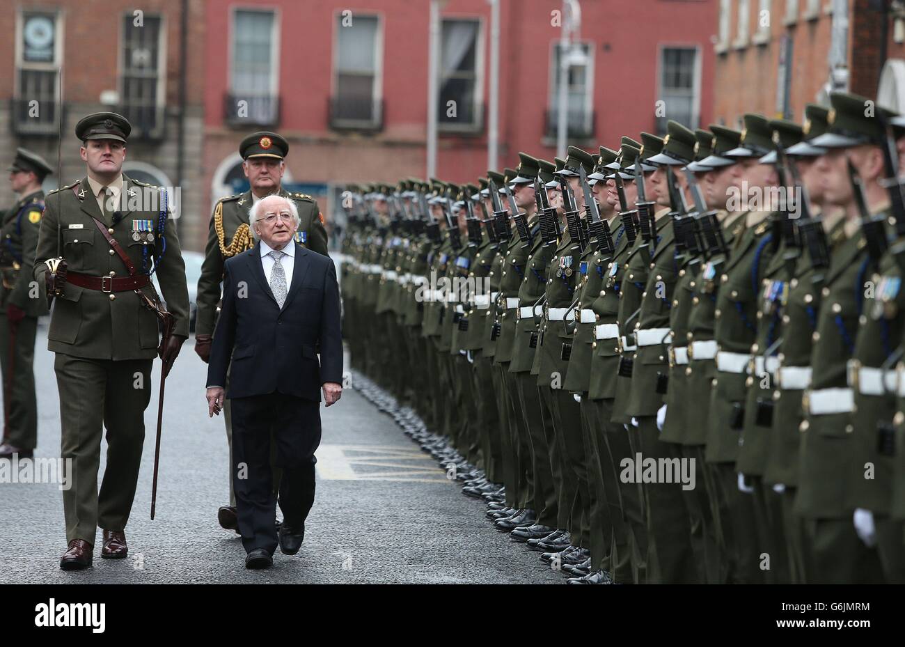 Irish Volunteers ceremony - Dublin Stock Photo - Alamy
