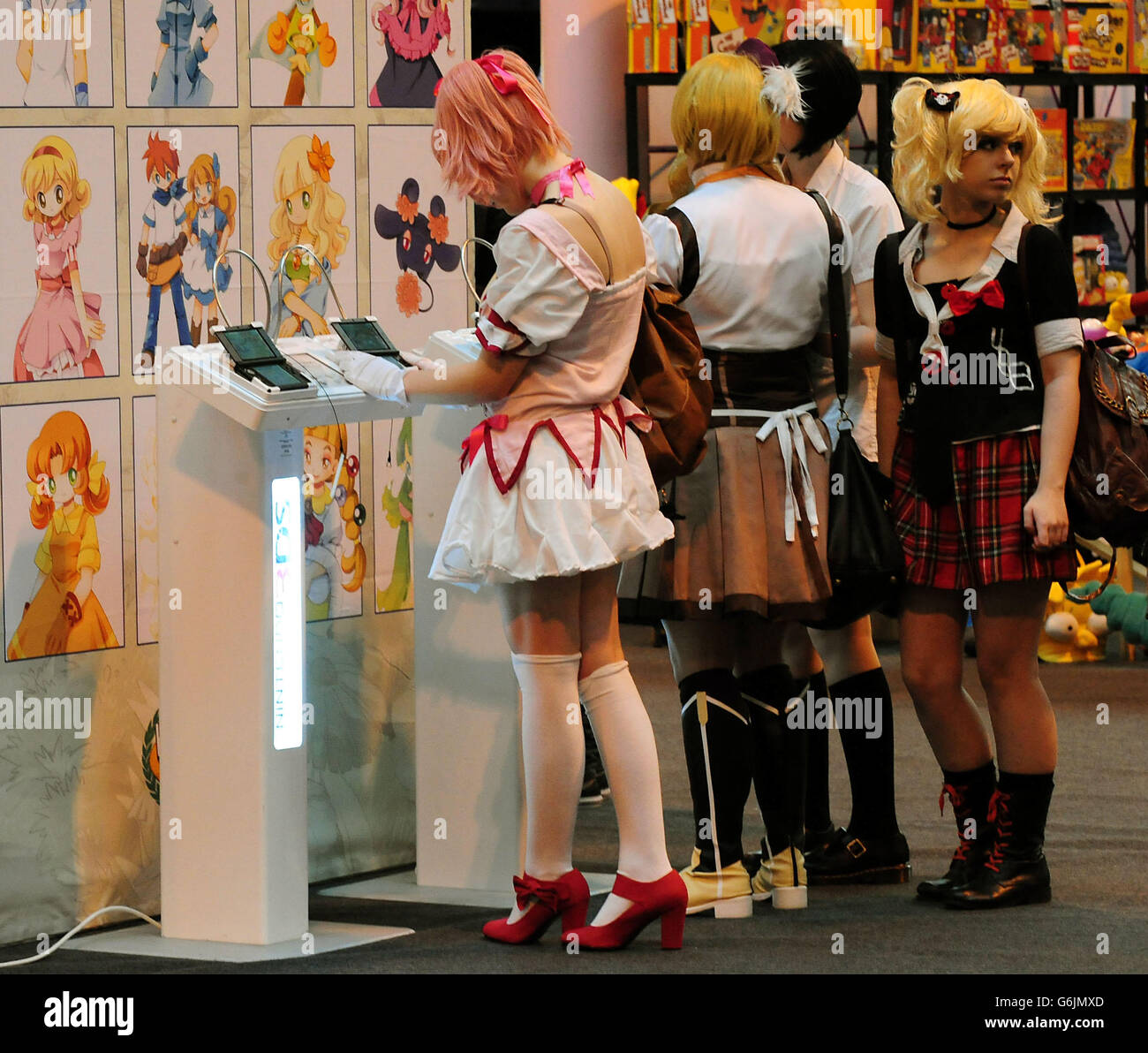 Enthusiasts arrive mcm birmingham comic con nec hi-res stock ...