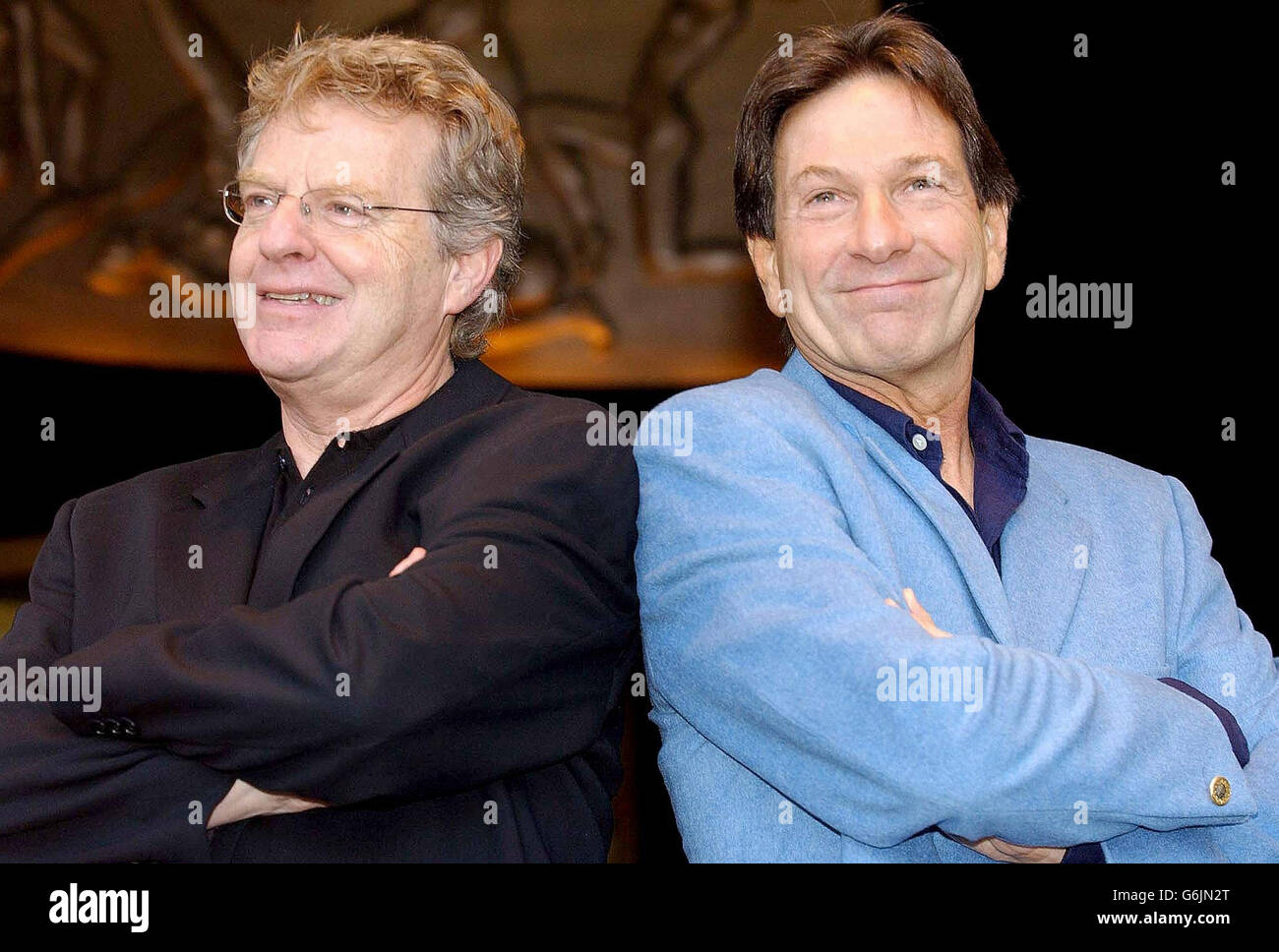 Legendary chat-show host Jerry Springer (left) with actor Michael ...