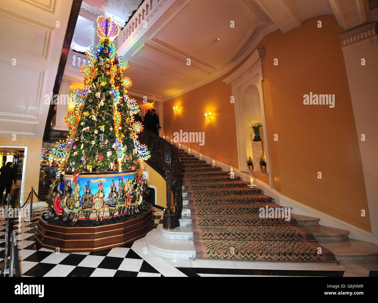 Claridge's Christmas Tree unveiling - London. The Claridge's Christmas ...