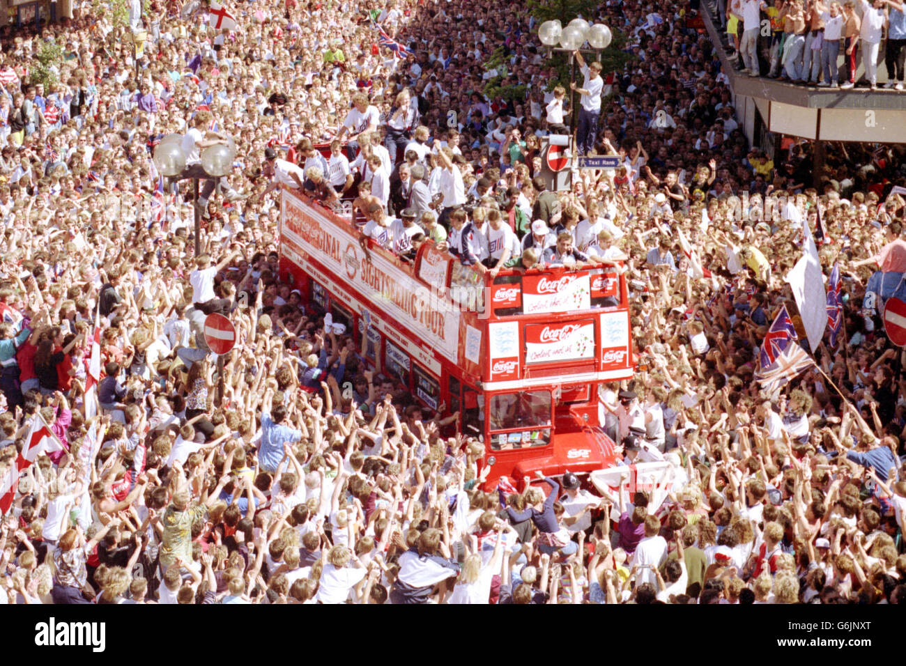 England team bus in Luton Stock Photo - Alamy