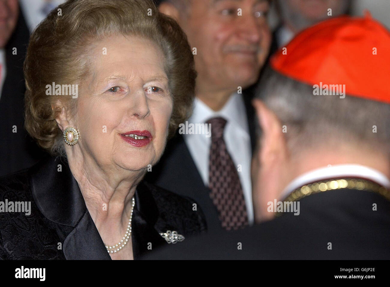 Baroness margaret thatcher meets cardinal mario francesco pompedda hi ...