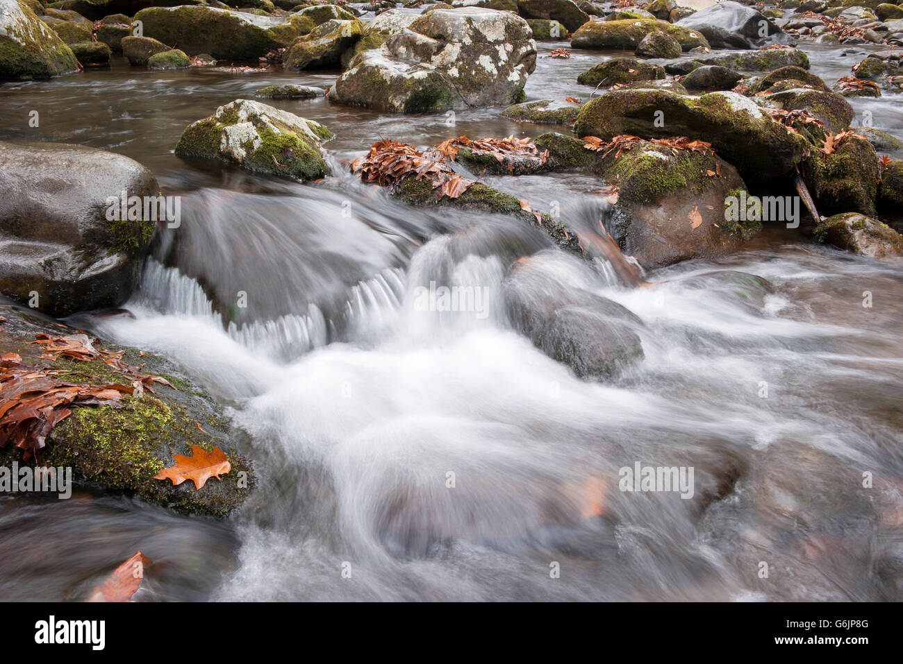 Water flowing over rocks Stock Photo - Alamy