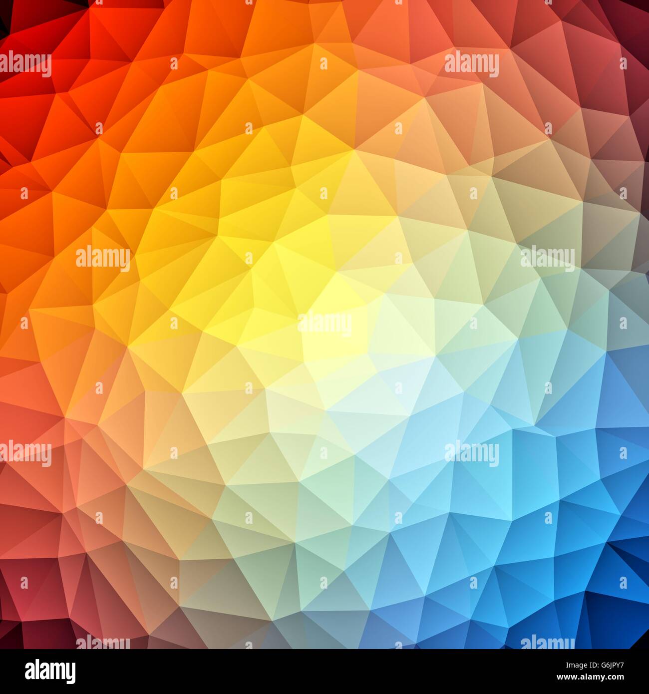 Geometric tile mosaic with color triangles. Abstract polygonal pattern ...