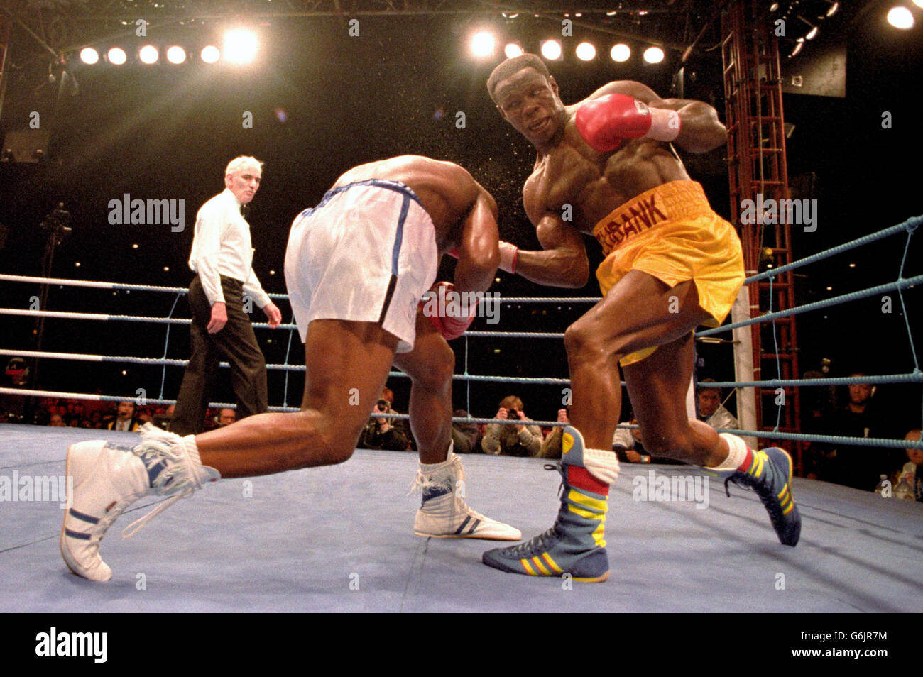 Boxing - WBC & WBO Super Middleweight - Chris Eubank v Nigel Benn - Old ...