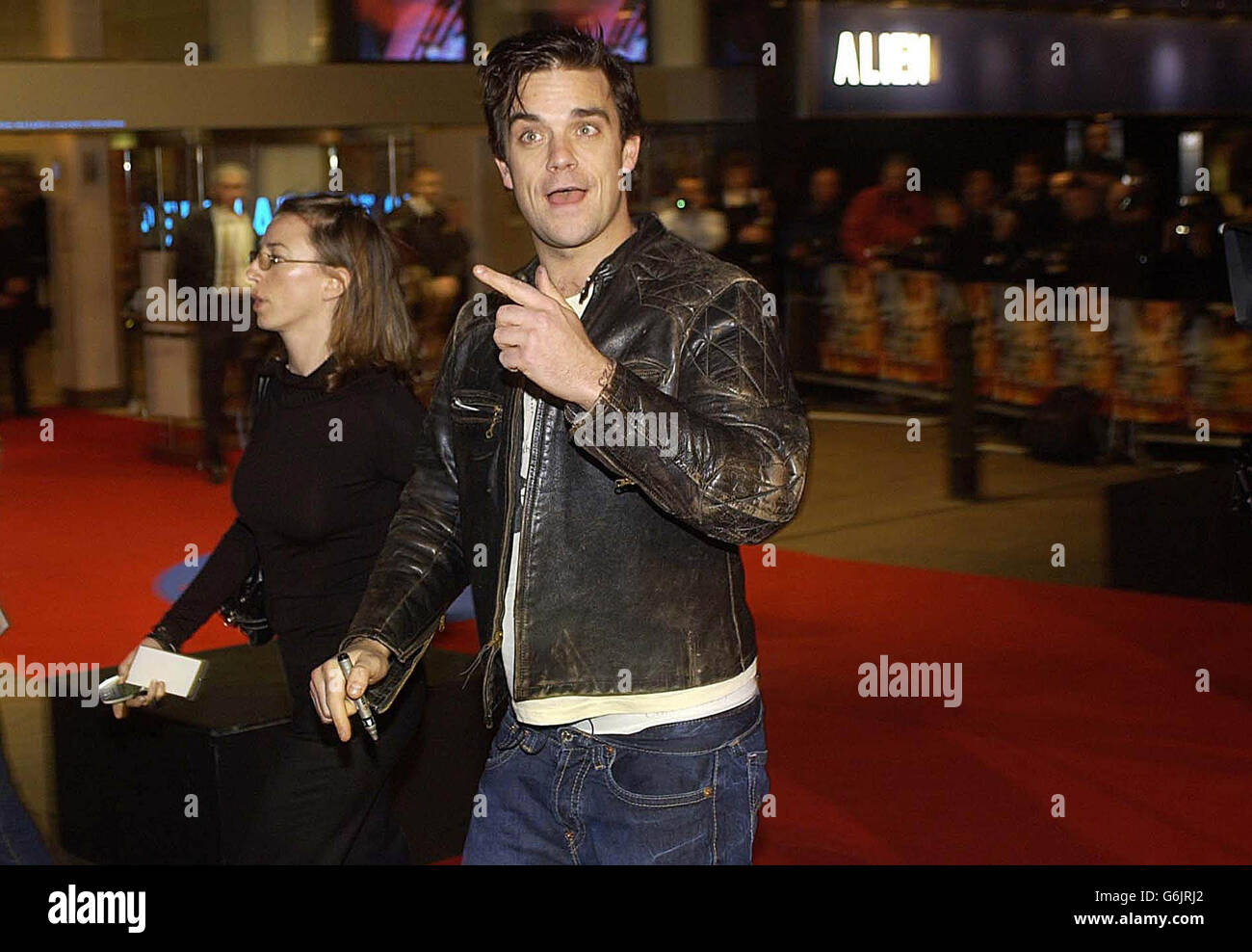 SHOWBIZ Robbie Premiere Stock Photo - Alamy