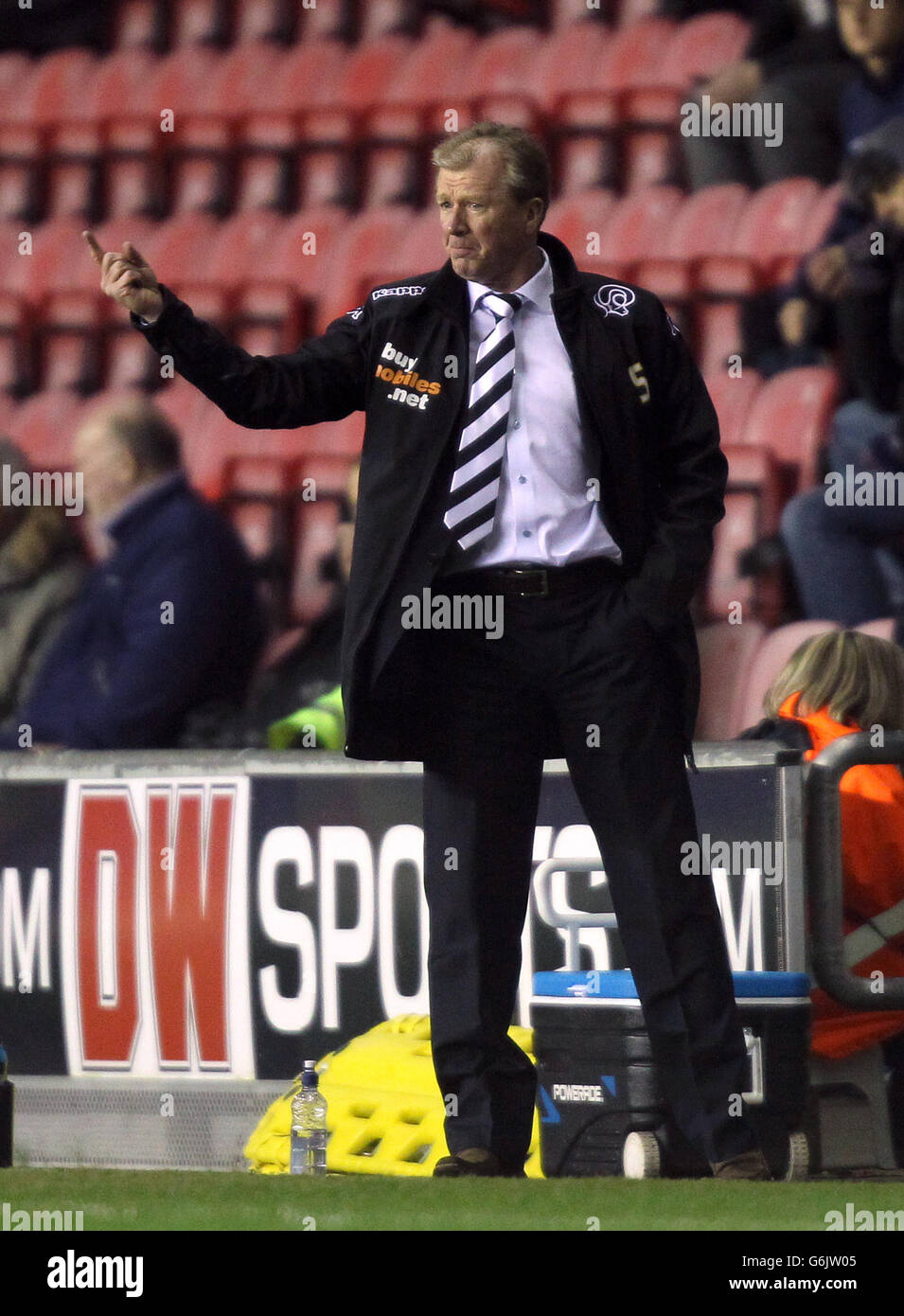 Soccer sky bet championship wigan athletic derby county dw stadium hi ...