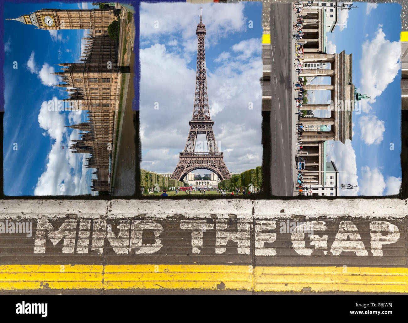 Collage photo paris hi-res stock photography and images - Alamy