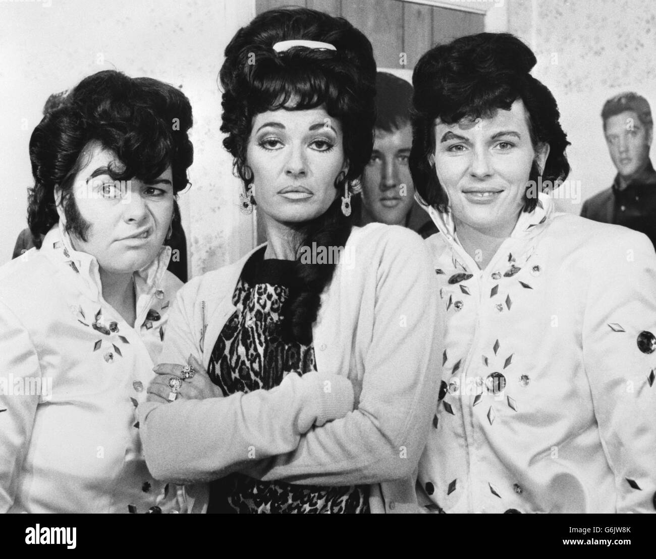 All geared up for the upcoming french saunders comedy show hi-res stock ...