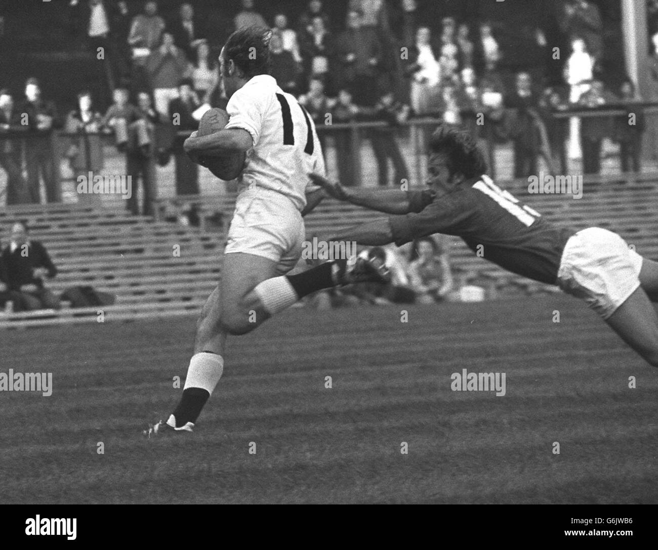Derek Wyatt Goes Over For Englands First Try. Robbie Bordley of the ...