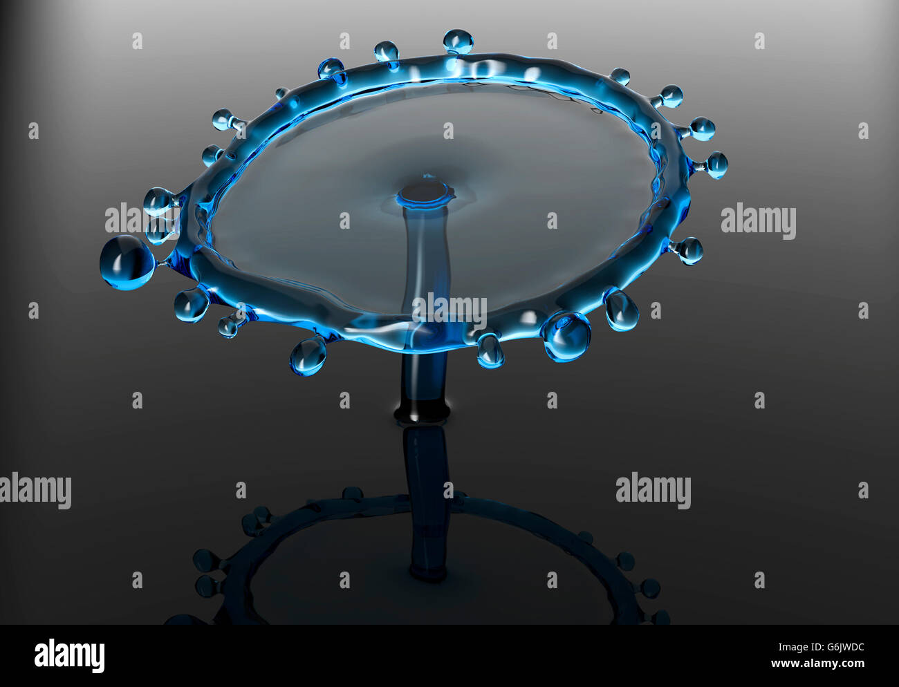 splash of blue water isolated on white Stock Photo - Alamy