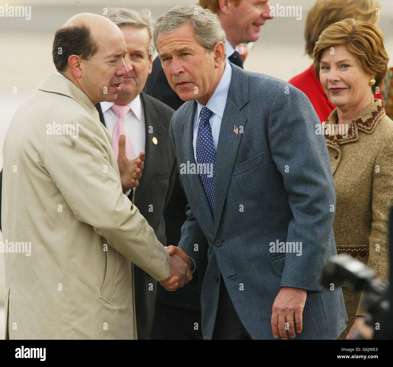 POLITICS Bush Visit Stock Photo - Alamy