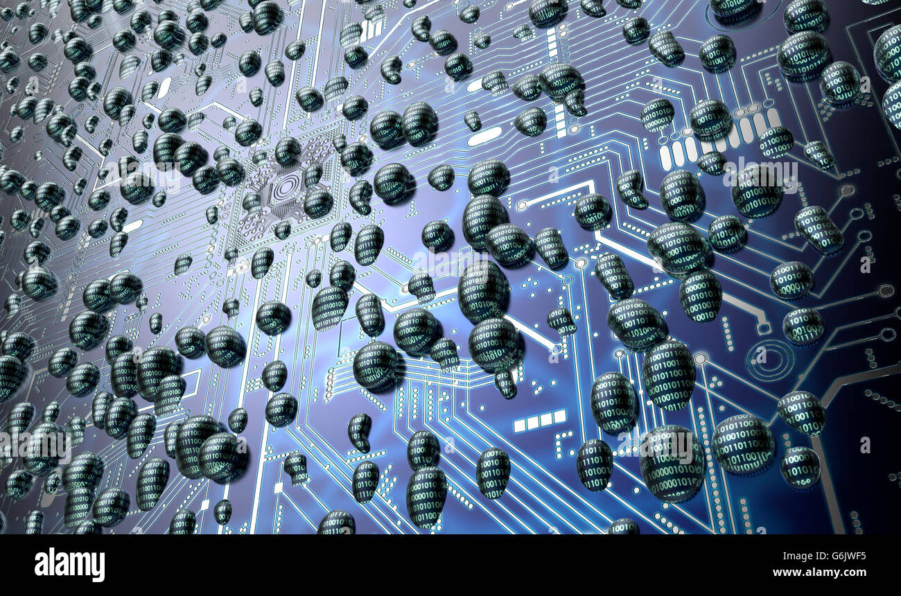 3d circuit board digital hi-res stock photography and images - Alamy
