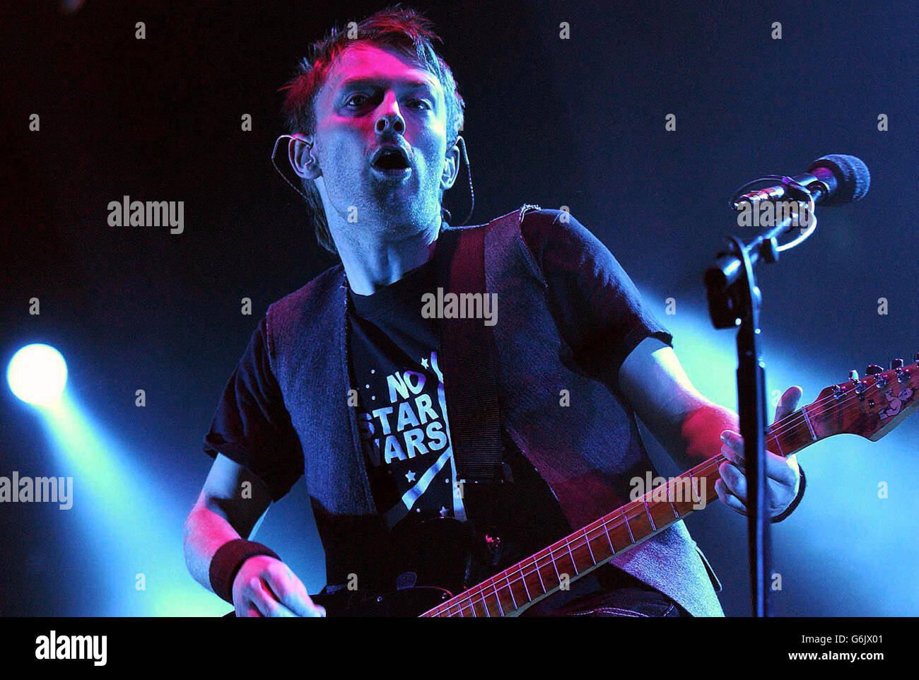 Radiohead perform live in concert at Earls Court in London. The band ...