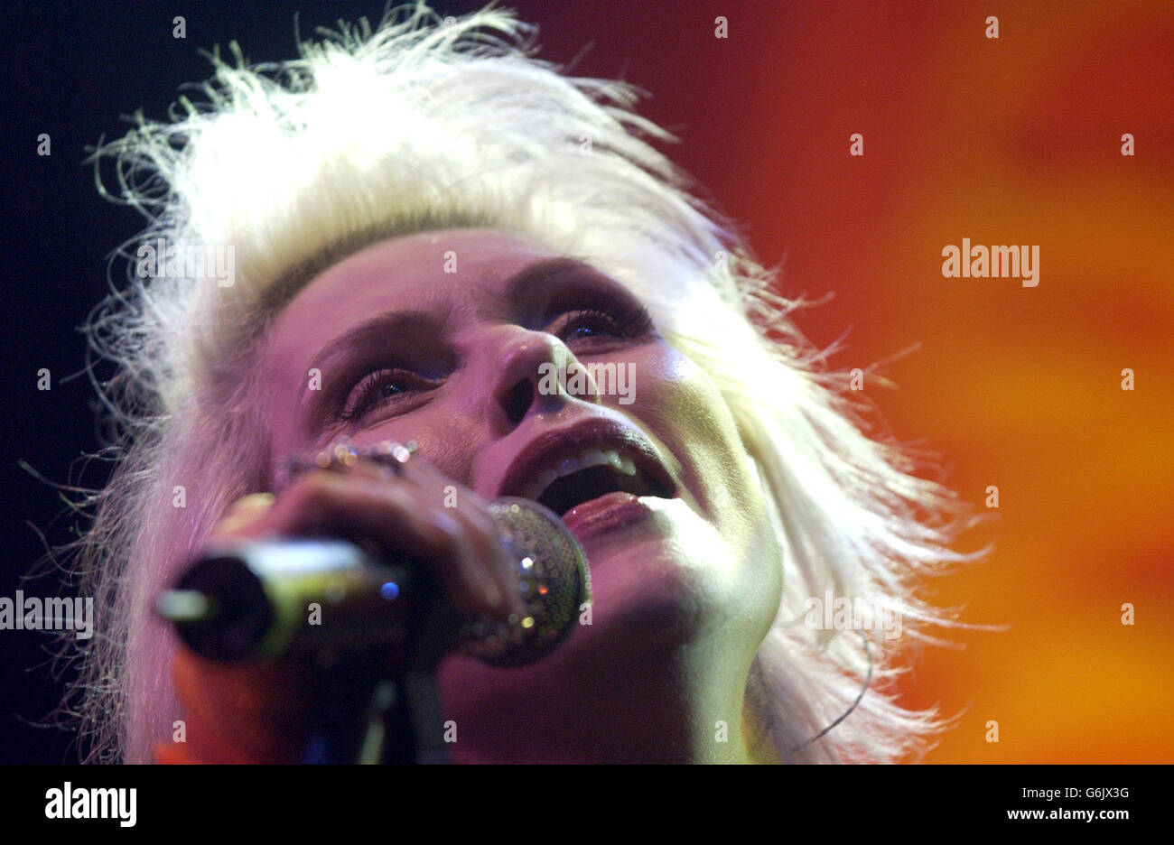 Singer Debbie Harry from Blondie performs live in concert at Shepherds ...