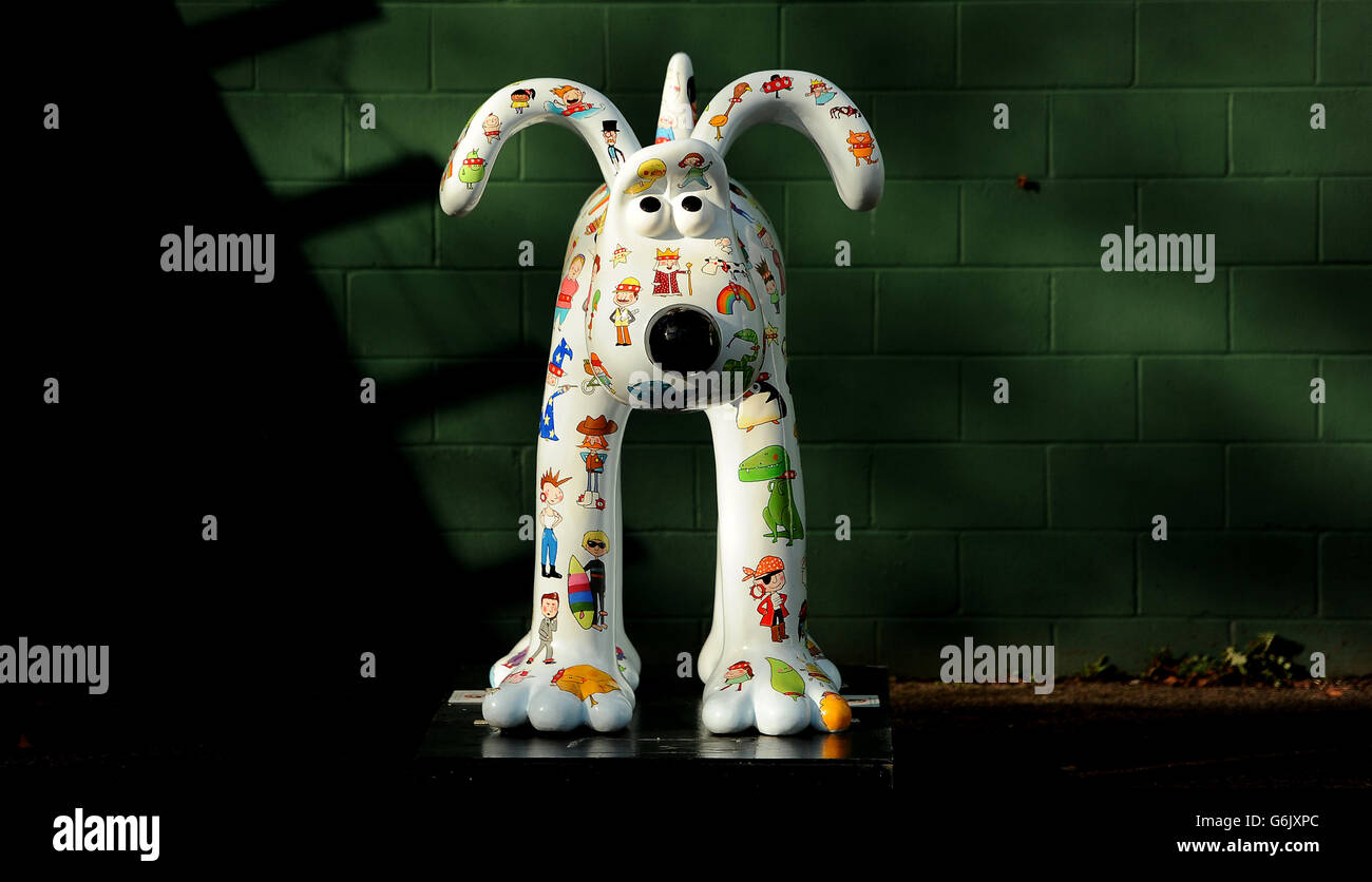 A Gromit Statue outside of Huish Park, home to Yeovil Town Stock Photo ...