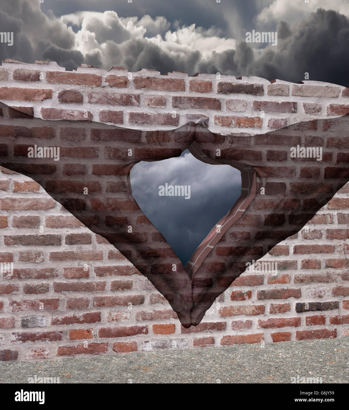 Merkel diamond on a Wall, Computer Graphic Stock Photo - Alamy