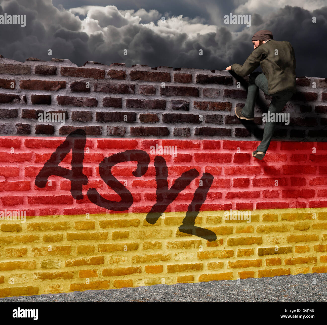 Flag with writing hi-res stock photography and images - Alamy