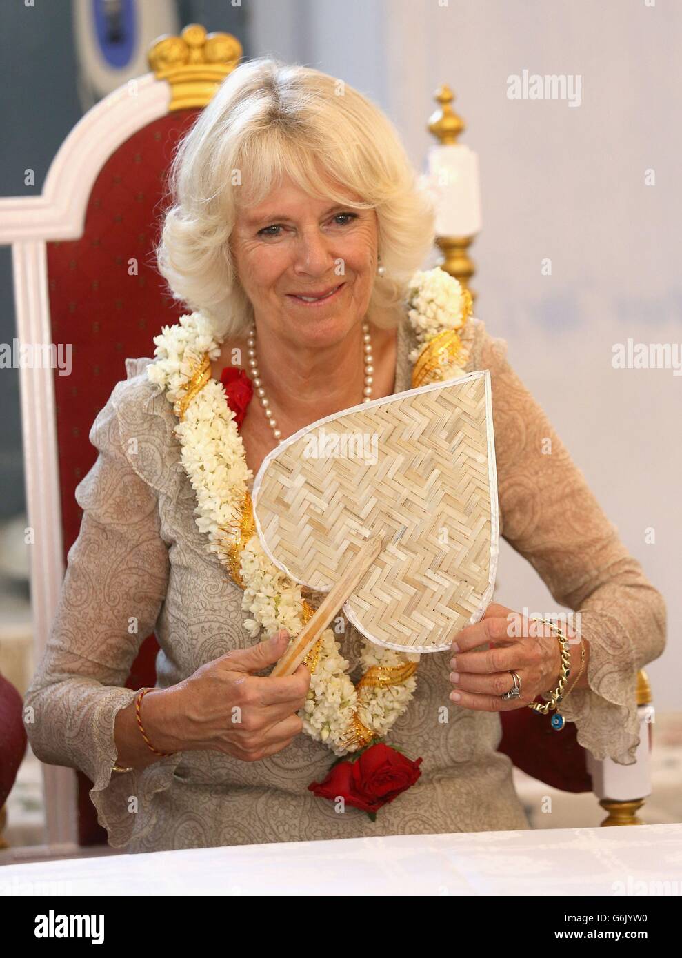 The duchess cornwall synagogue visit jew town in kochi hi-res stock ...