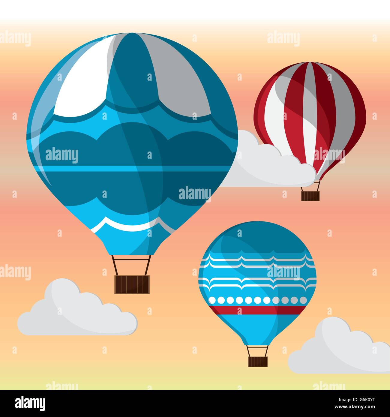 Hot air balloon design Stock Vector Image & Art - Alamy