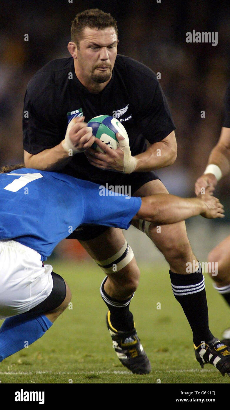 New Zealand's Reuben Thorne during their Rugby Union World Cup pool ...