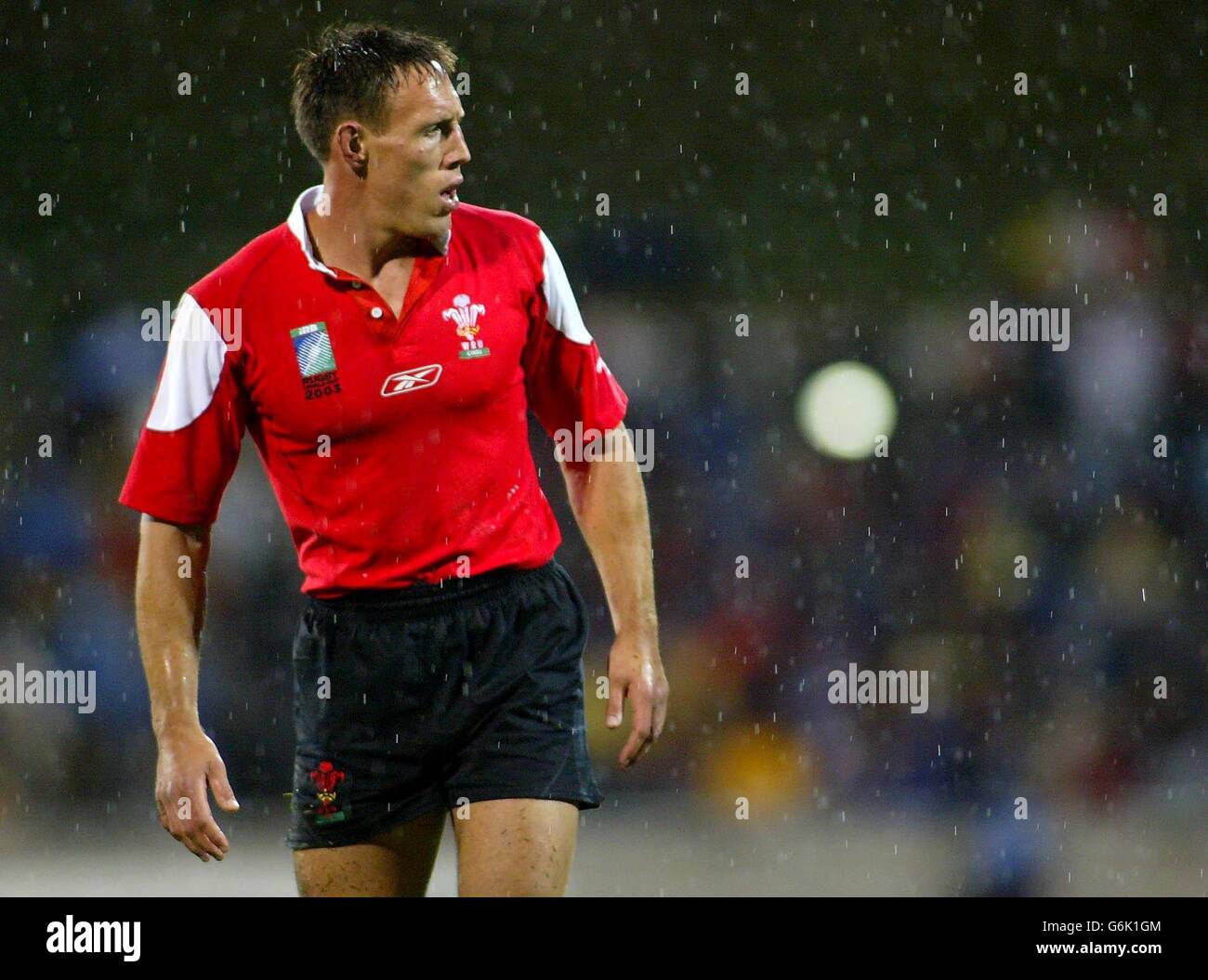 Wales's Mark Taylor during their Rugby Union World Cup pool match at ...