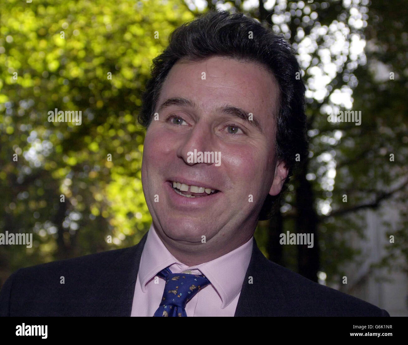 Conservative Party MP Oliver Letwin leaves television studios in London ...