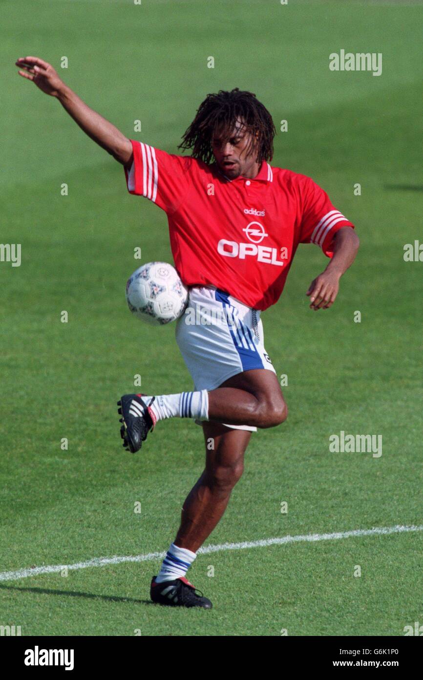 European Championship Soccer-Euro 96-France Training Stock Photo - Alamy