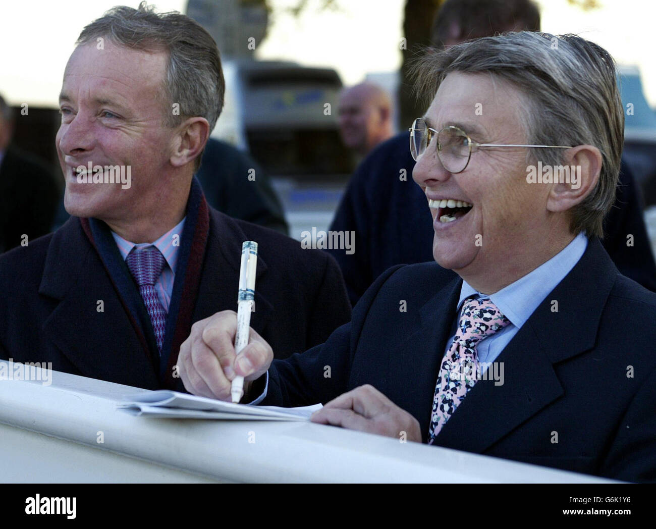 Pat Eddery & Willie Carson Stock Photo - Alamy