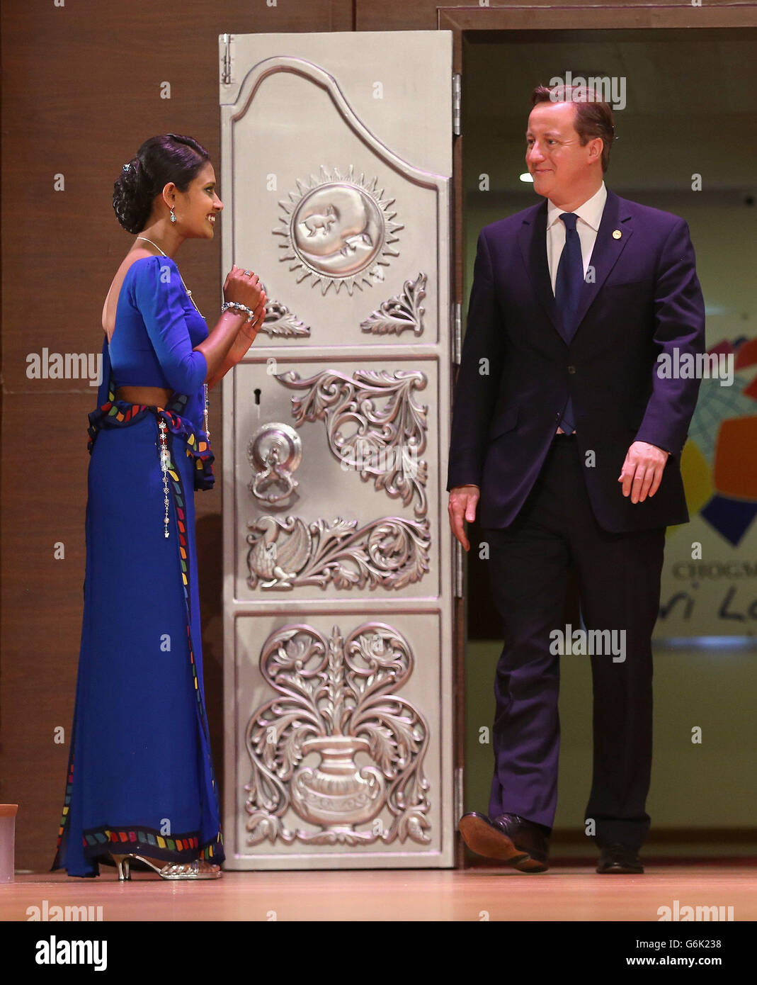 The Prime Minister David Cameron, walks on to stage, at the ...