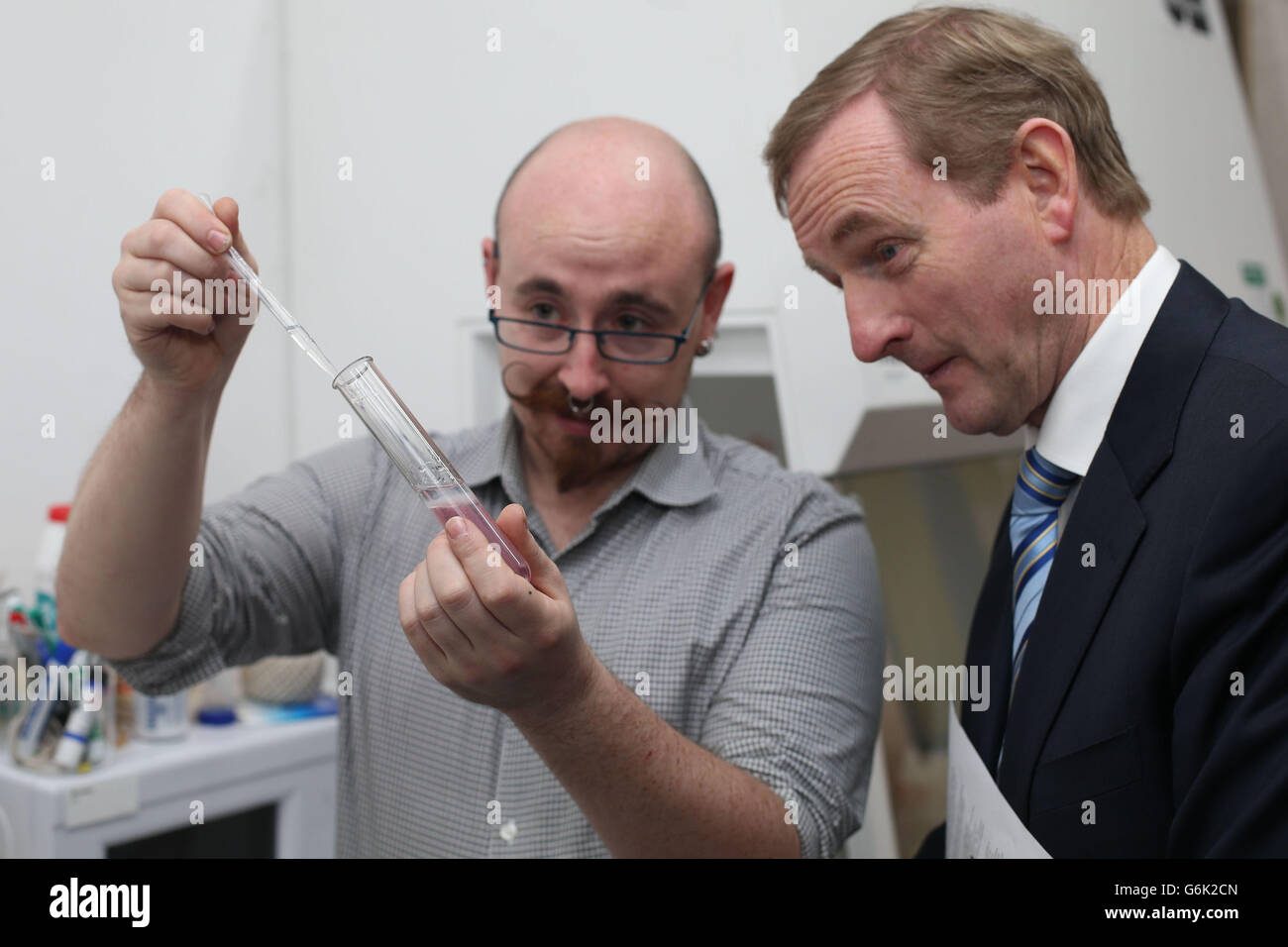 Enda Kenny at Science Gallery - Dublin Stock Photo - Alamy