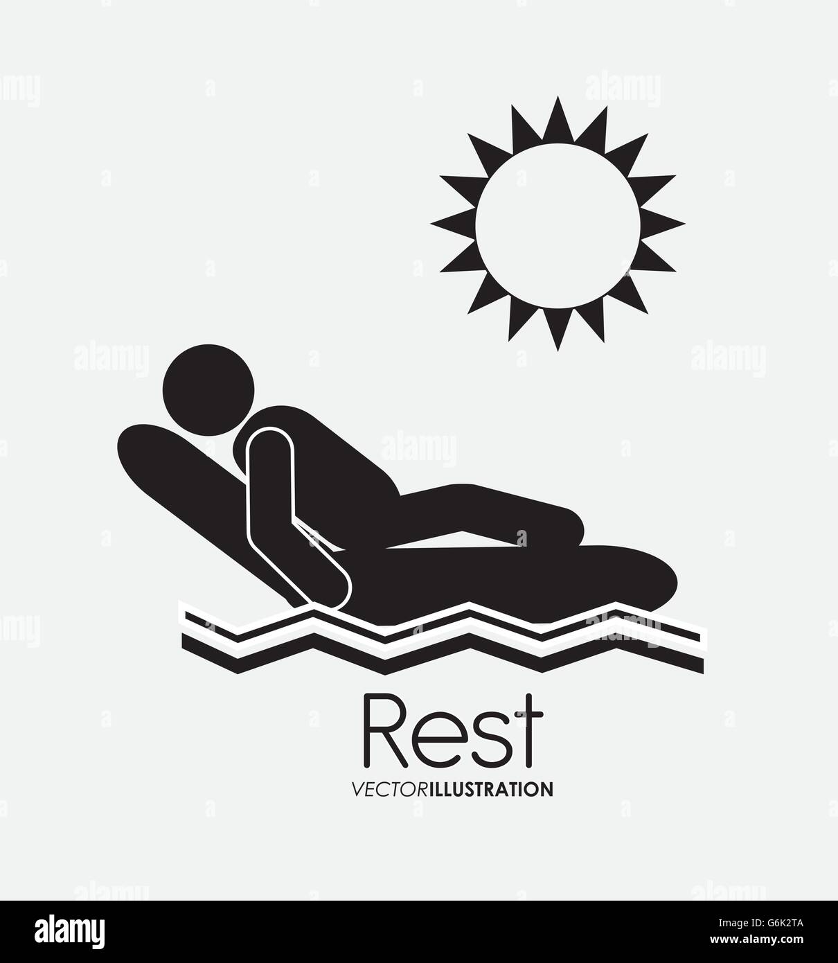 Resting icon design Stock Vector Image & Art - Alamy